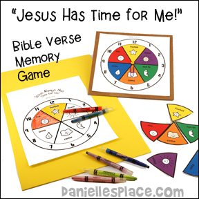Jesus Has Time for Me Bible Crafts